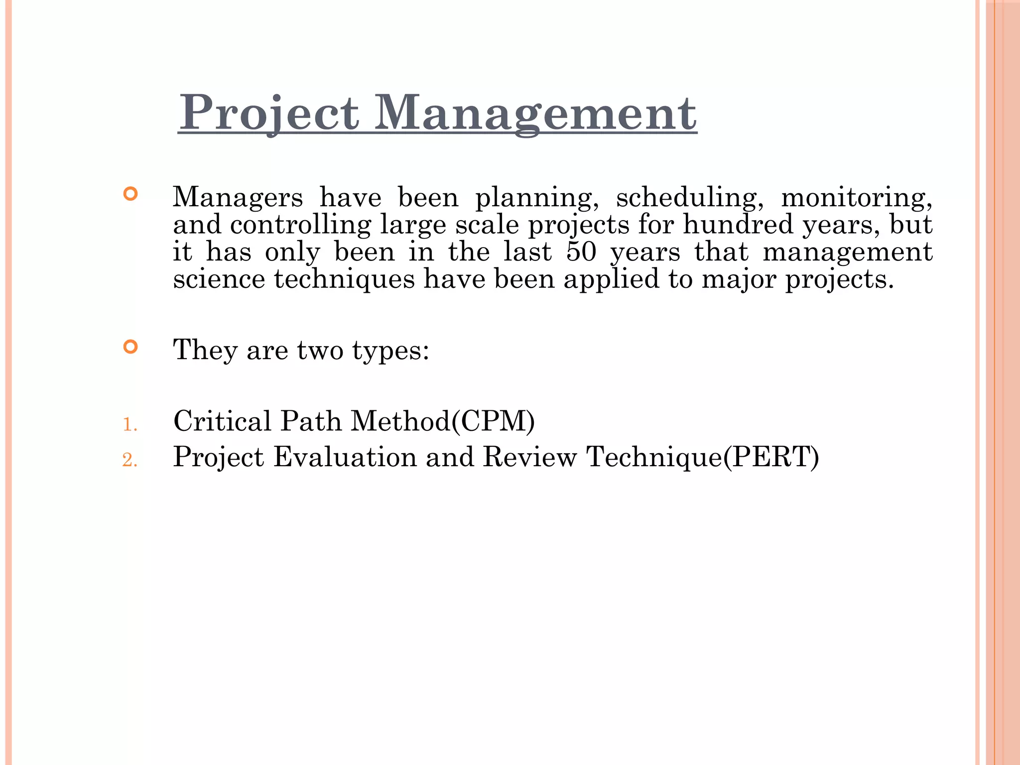 Critical path method | ODP