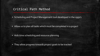Critical path method | PPT