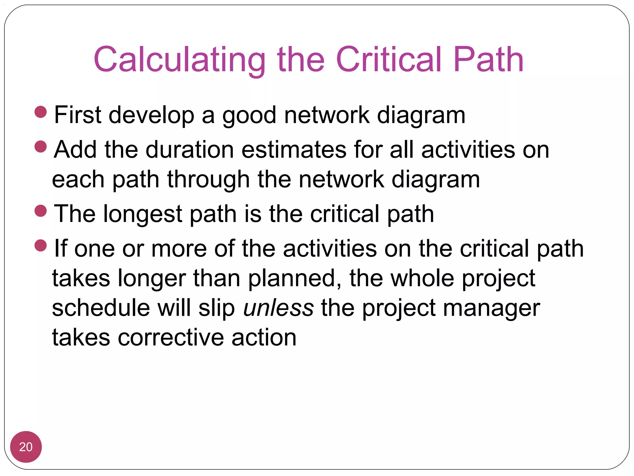 Critical path method (cpm) | PPT