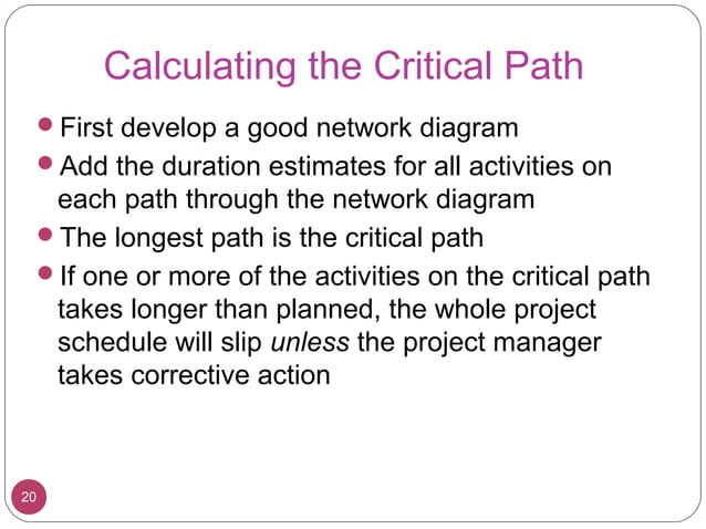 Critical path method (cpm) | PPT