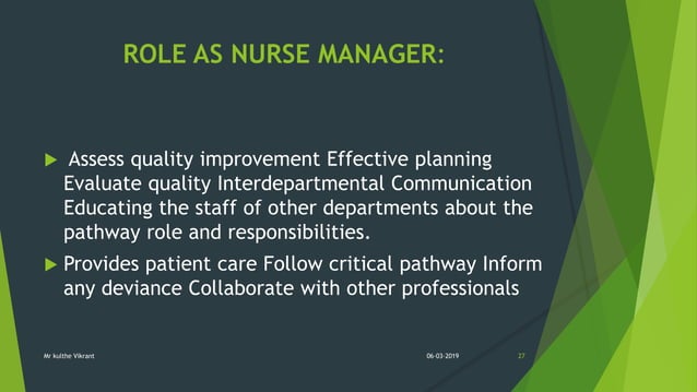 CRITICAL PATHWAY FOR NURSING ADMINISTRATION. | PPTX | Healthcare ...