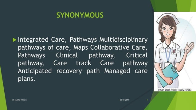 CRITICAL PATHWAY FOR NURSING ADMINISTRATION. | PPTX | Healthcare ...
