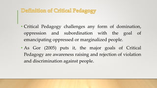 UGC NET Critical pedagogy | PPTX