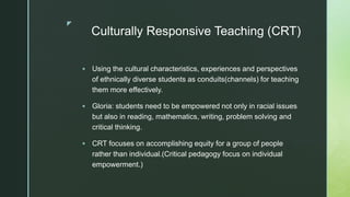 Critical pedagogy for critical mathematics education | PPT