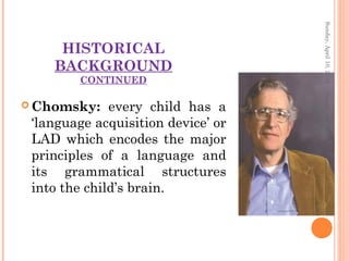 Critical period hypothesis | PPT