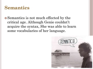 Critical period hypothesis | PPTX