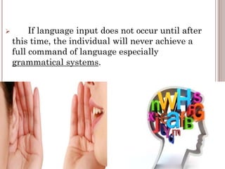 Critical period hypothesis | PPTX