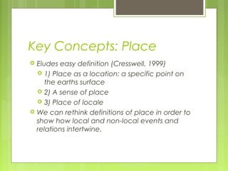 Critical perspectives in human geography | PPT
