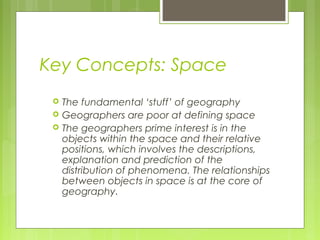 Space Geography Definition