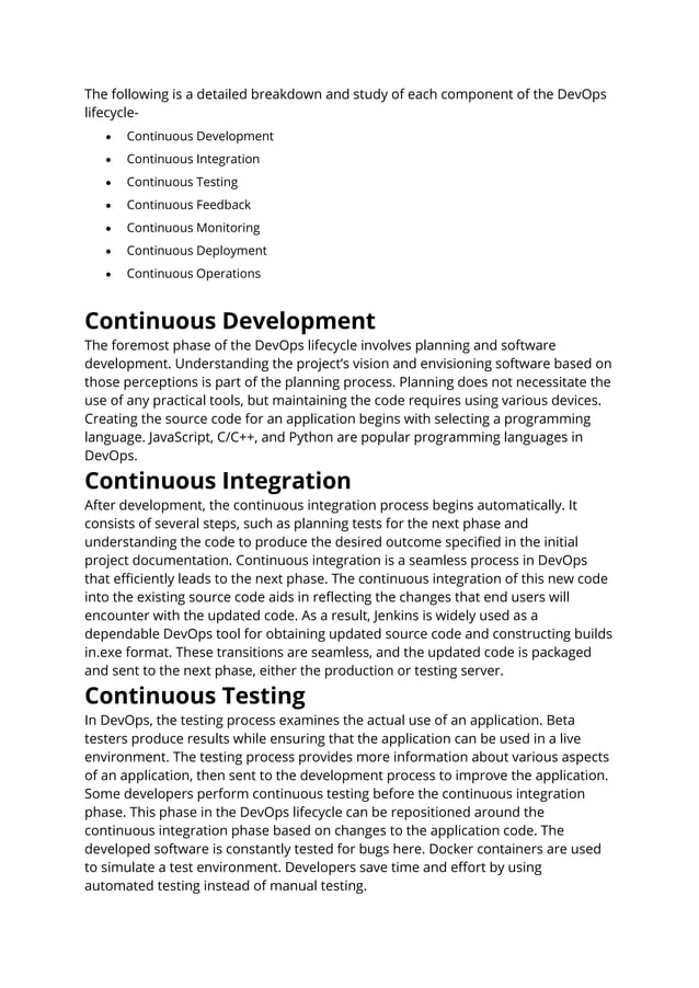 Critical Phases Of DevOps Lifecycle.pdf | Web Development | Internet
