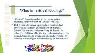 Critical reading | PPT