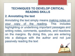 Critical Reading | PDF