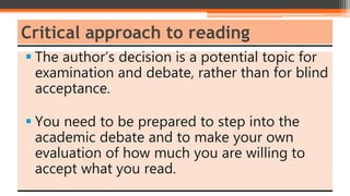 Critical reading | PPTX