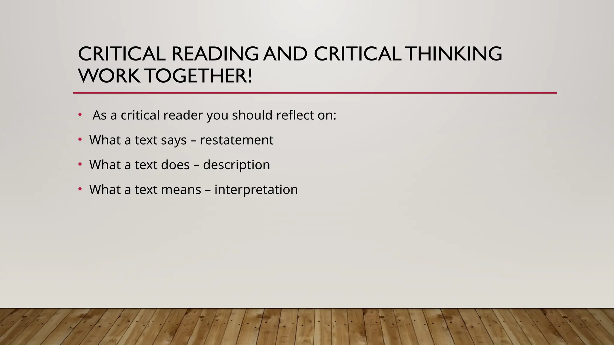 Critical Reading in Academic Writing Psychology | PPTX