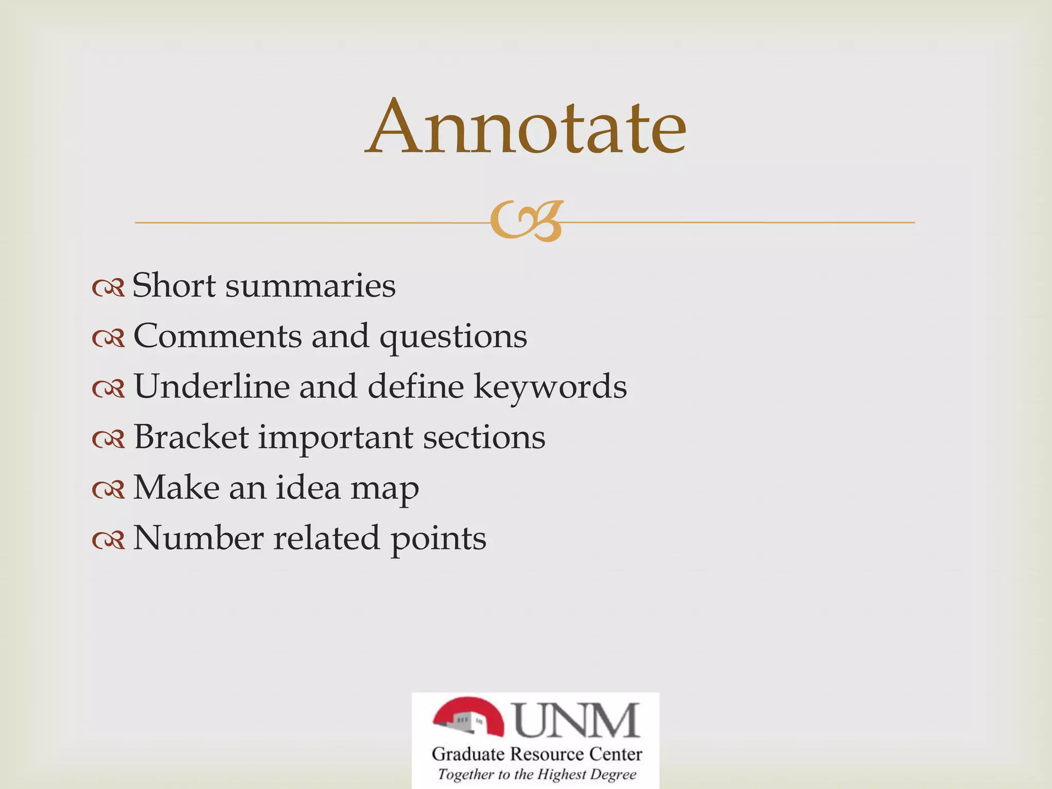 Critical reading and annotation skills | PPTX