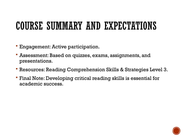 Critical_Reading_Course for english learner | PPTX