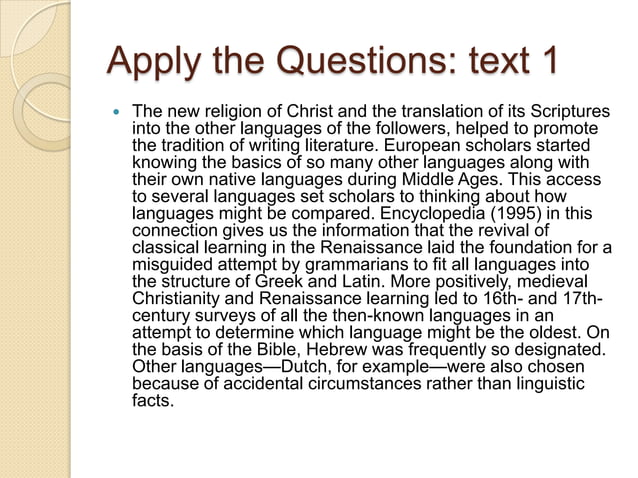 Critical reading for comprehension | PPT