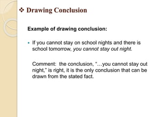 drawing conclusion & predicting outcomes | PPTX