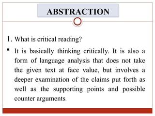 Reading and Writing Skills - Critical Reading ppt.pptx