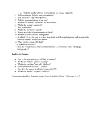 Critical Reading Strategies | PDF
