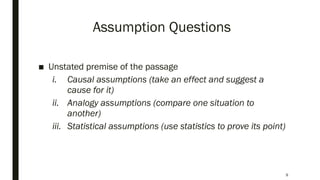 Critical reasoning exercises for MBA entrance exam | PPTX