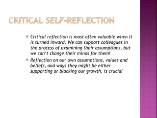 Critical reflection | PPT