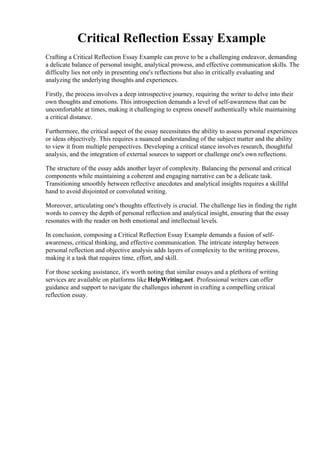 Critical Reflection Essay Example.pdf