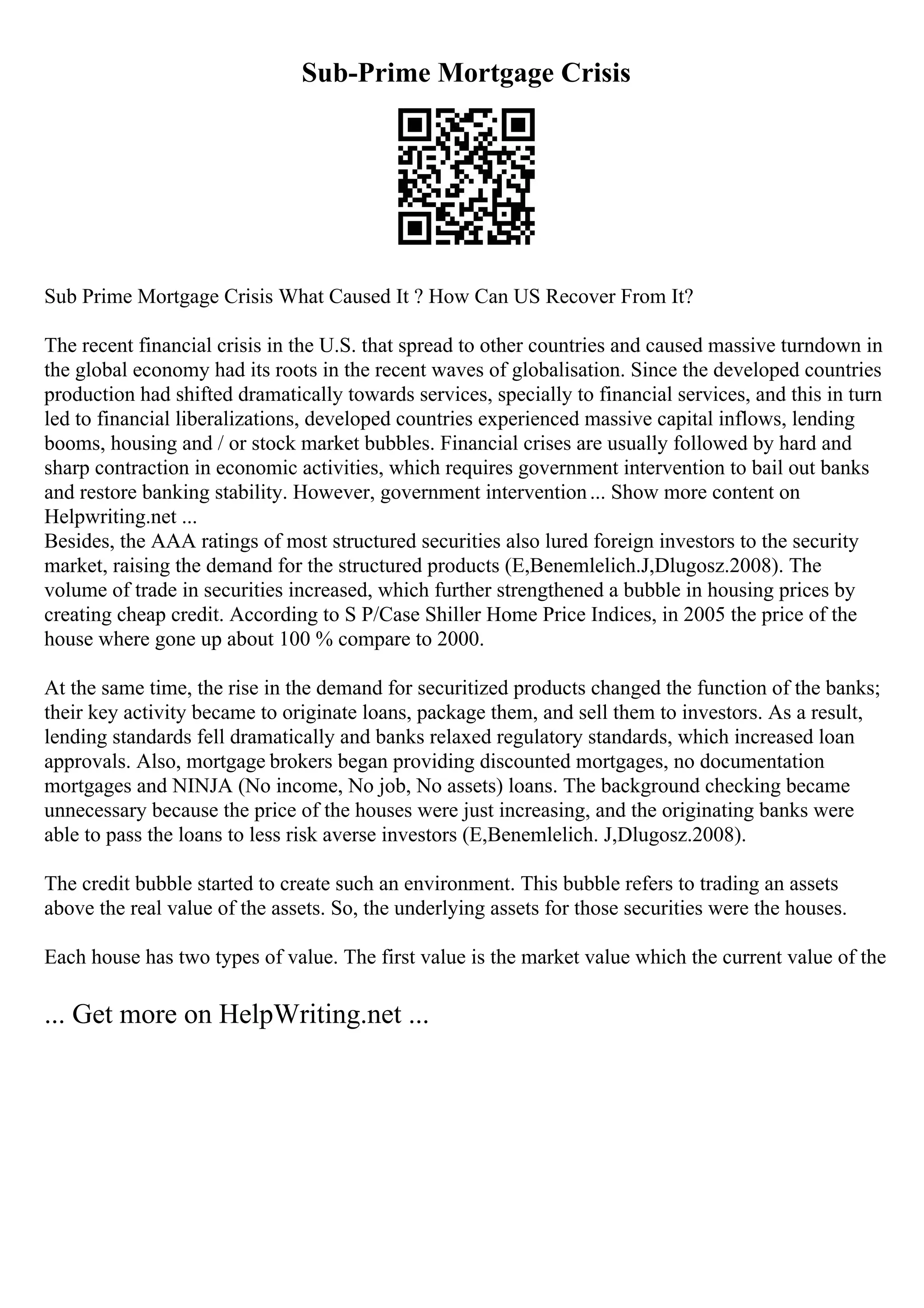 Critical Reflection Essay Examples | PDF