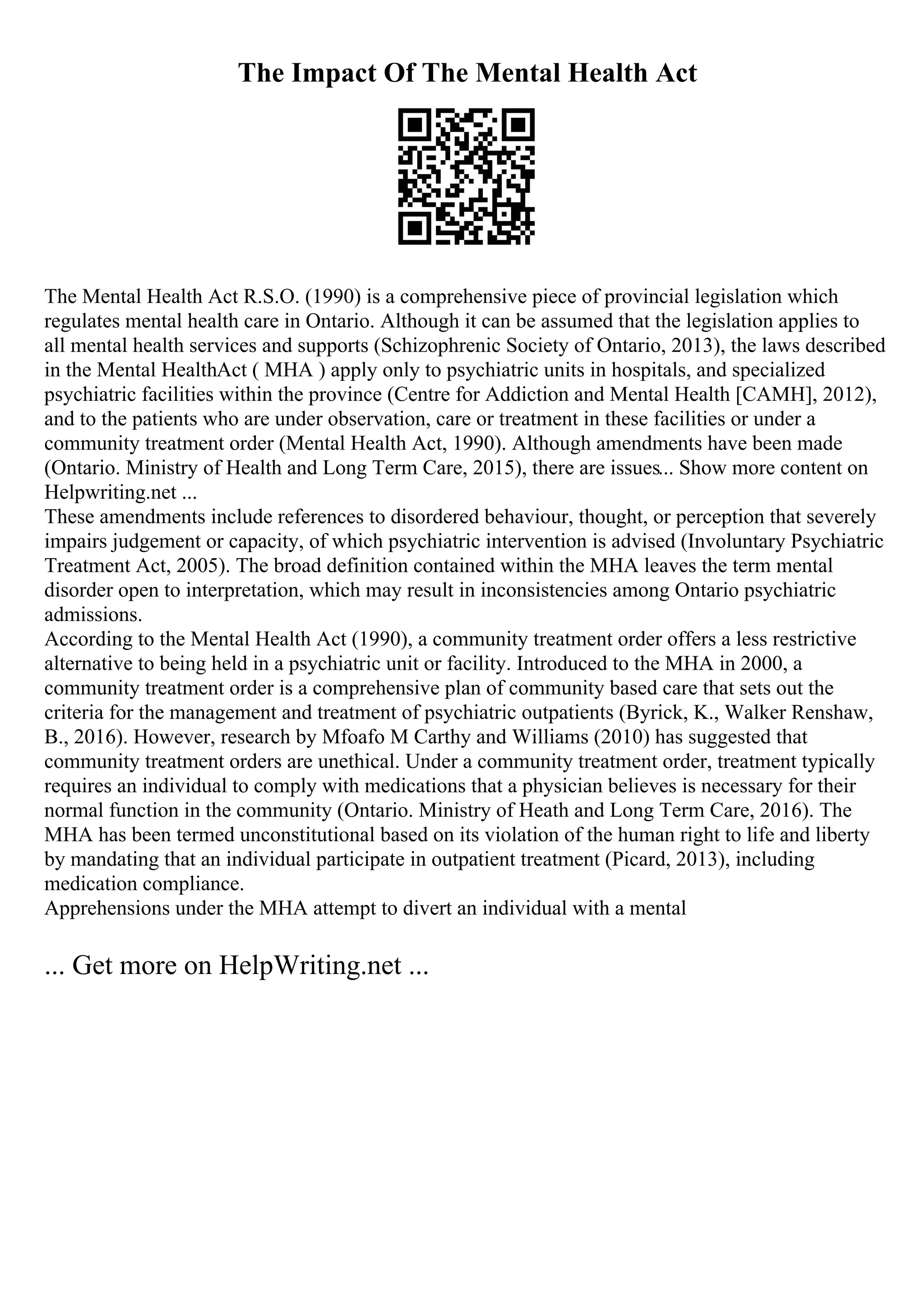 Critical Reflection Essay Examples | PDF