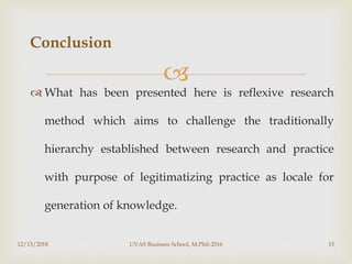 Critical reflexivity | PPTX