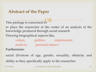 Critical reflexivity | PPTX