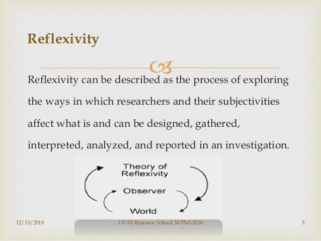 Critical reflexivity