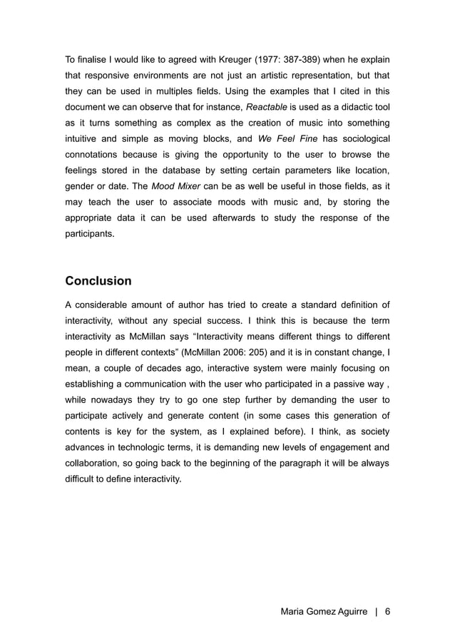 Responsive Environments - Critical report | PDF
