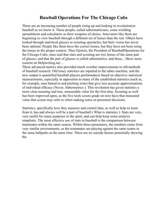 Critical Response Essay Example | PDF