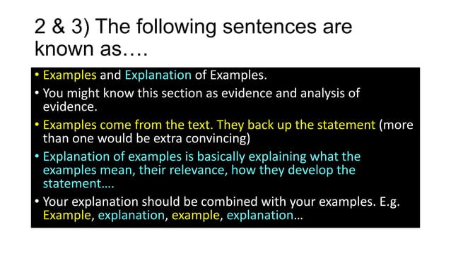 Critical response paragraph structure | PPTX