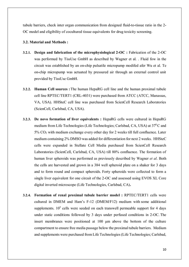 Critical Review (drug toxicity testing using organ on chip) | PDF ...