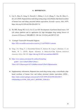 Critical Review (drug toxicity testing using organ on chip) | PDF ...