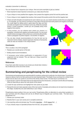 Critical review | PDF