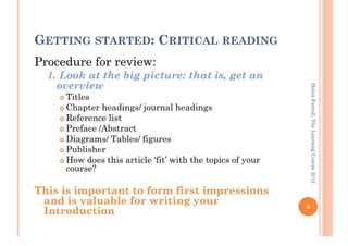 Critical Review | PPT