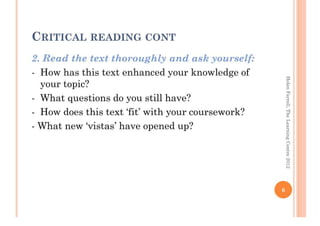 Critical Review | PPT