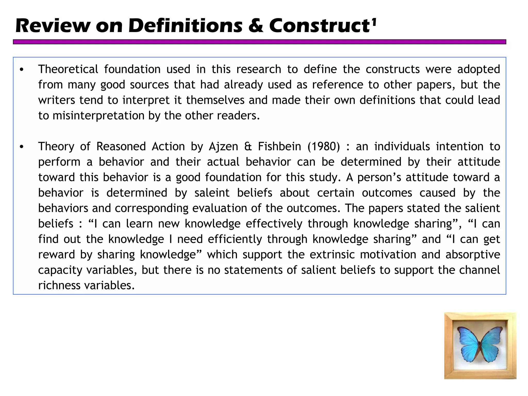 Critical review attitude towards knowledge sharing behavior | PPT ...