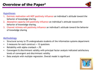Critical review attitude towards knowledge sharing behavior | PPT