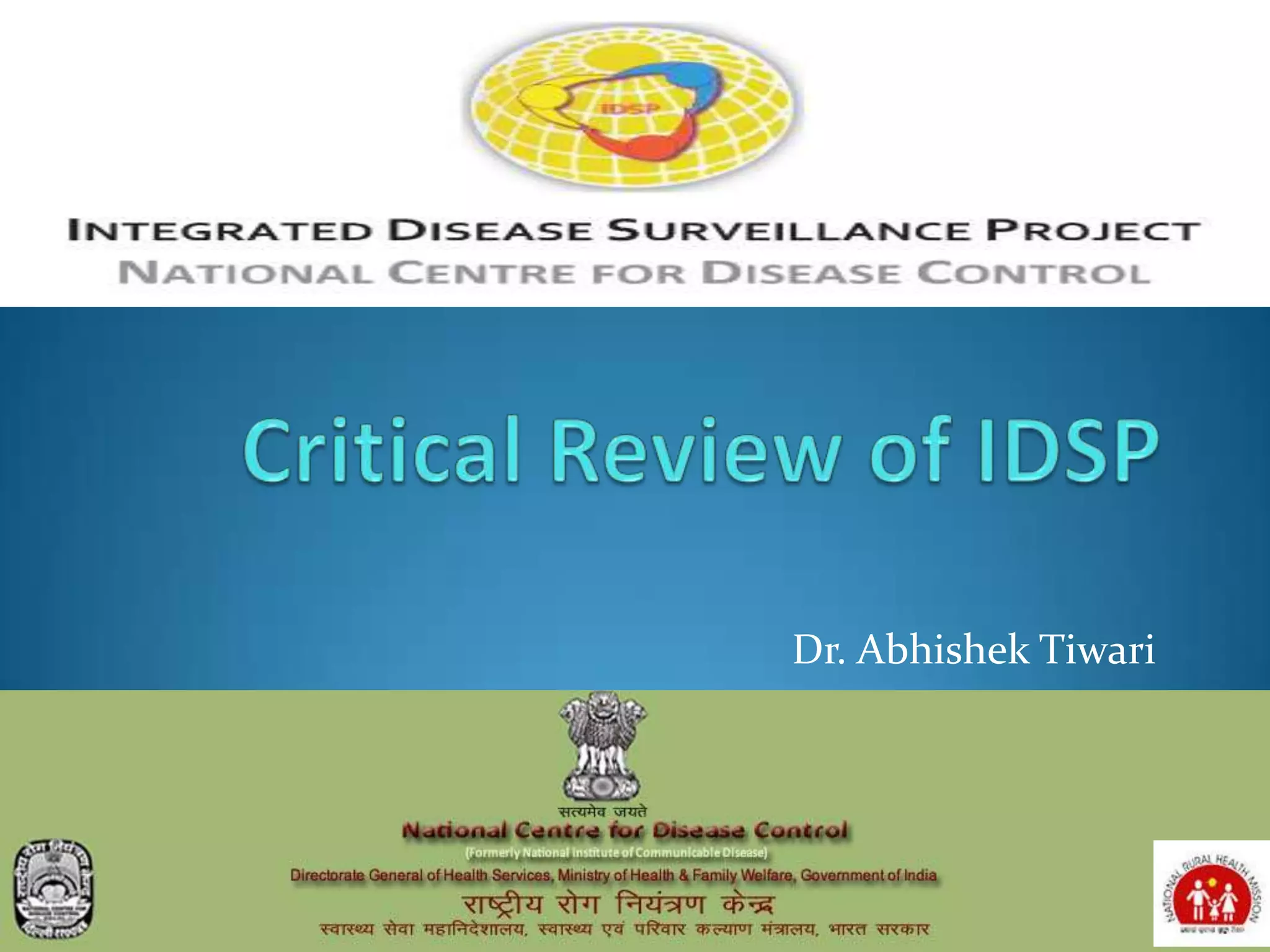 Critical review of idsp | PPT
