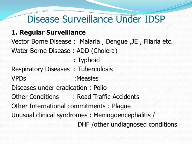 Critical review of idsp
