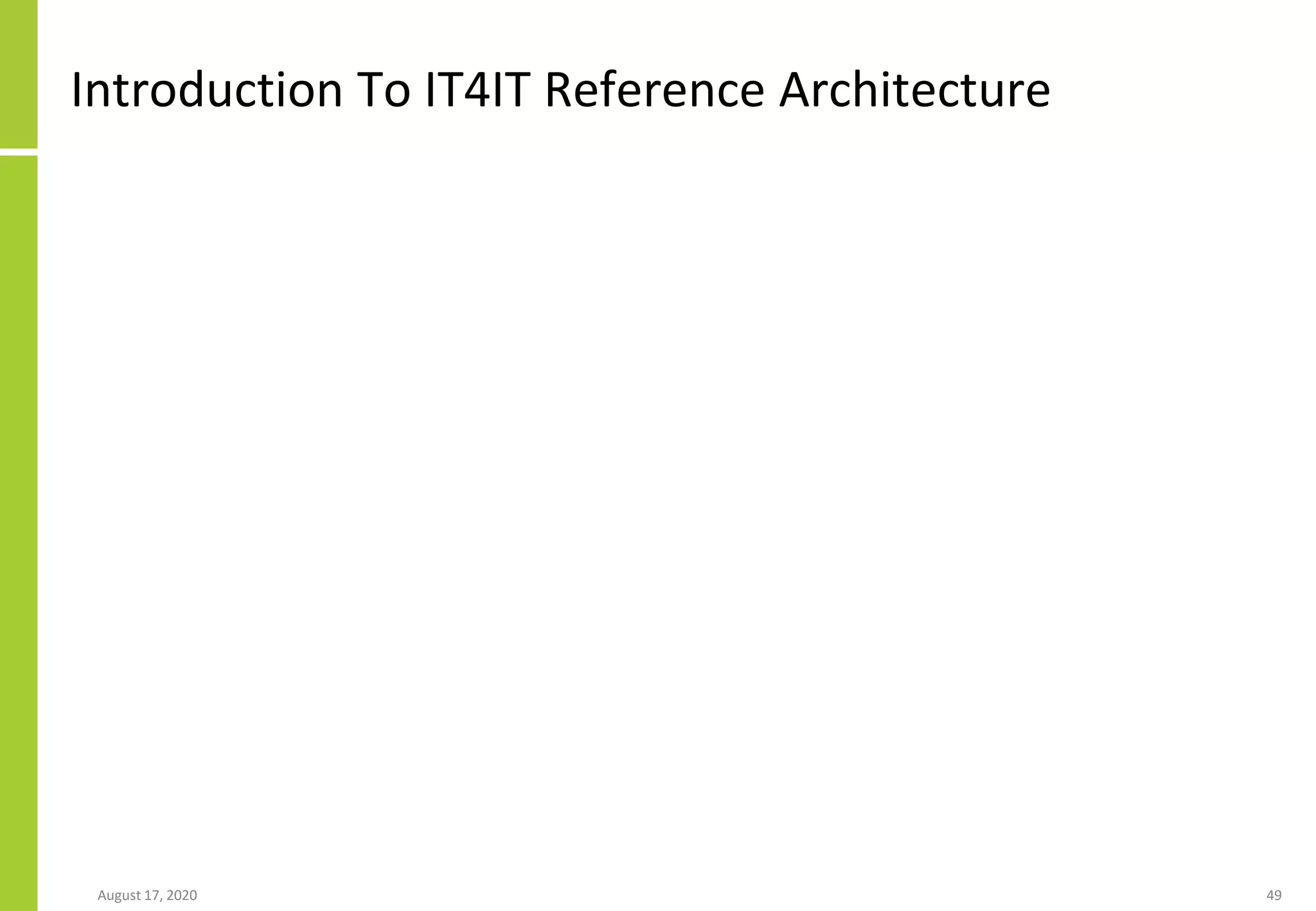 Critical Review of Open Group IT4IT Reference Architecture | PDF