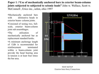 CRITICAL REVIEW ON MECHANICAL ANCHORAGE AS REPLACEMENT OF BENT BAR | PPTX