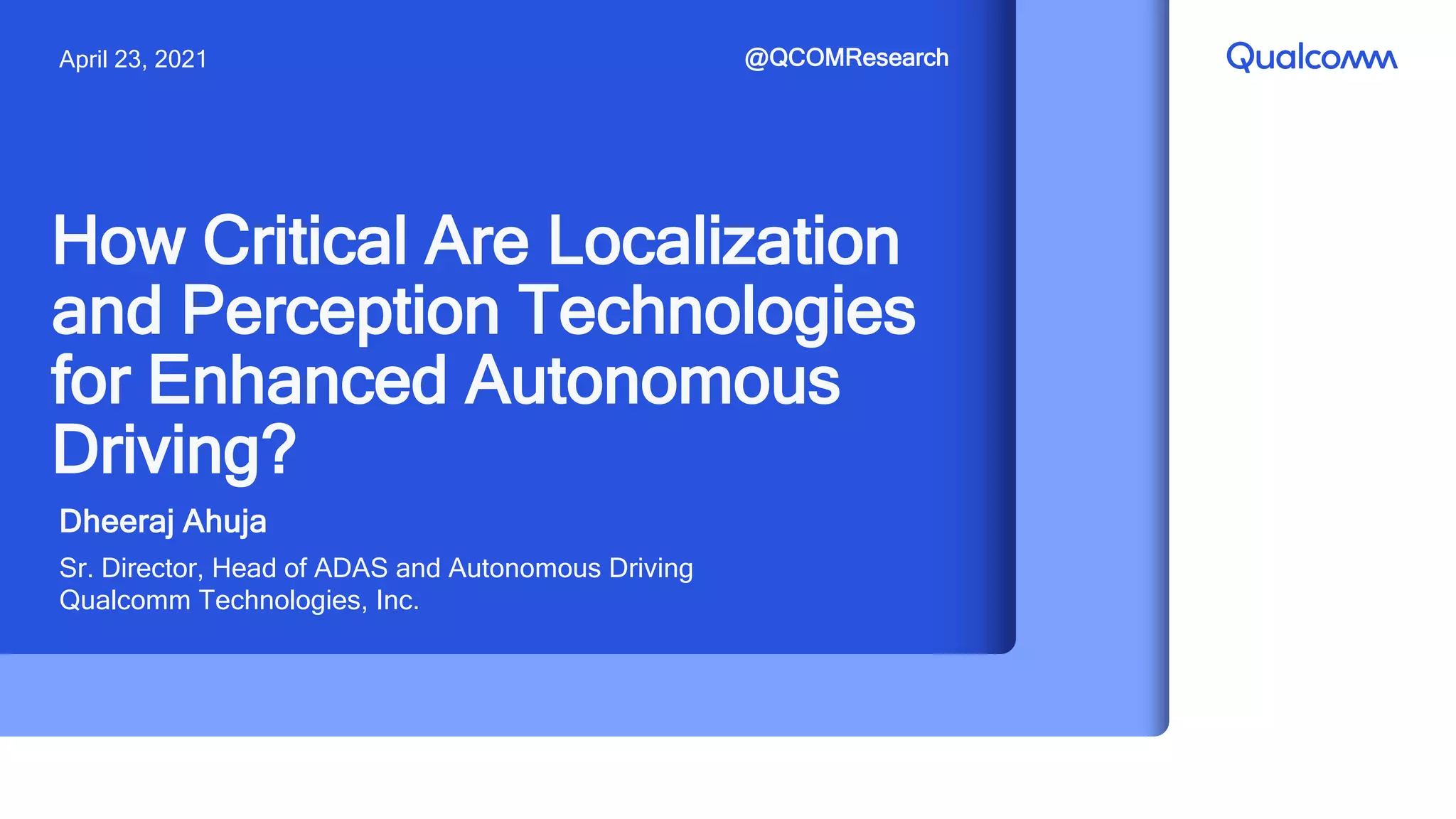 Role of localization and environment perception in autonomous driving | PDF