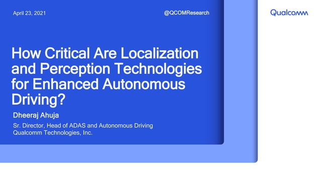 Role Of Localization And Environment Perception In Autonomous Driving Pdf 3 D Graphics