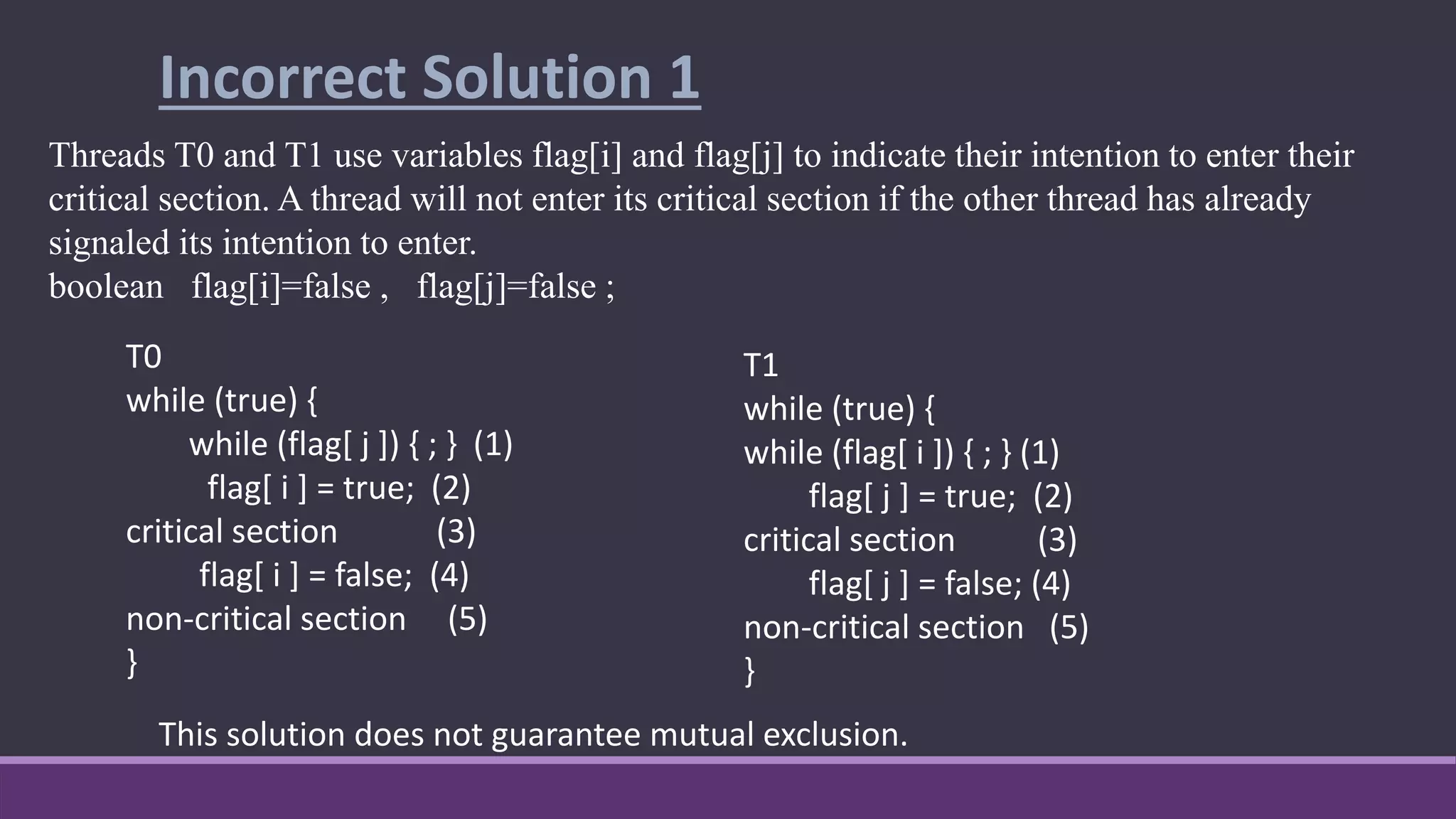 Critical section problem in operating system. | PPTX