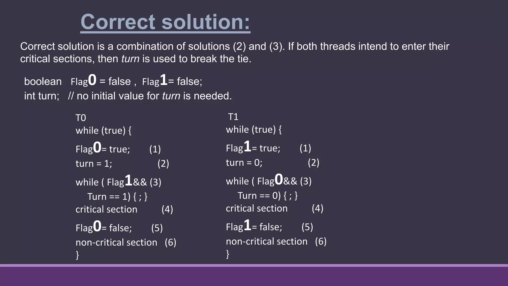 Critical section problem in operating system. | PPTX